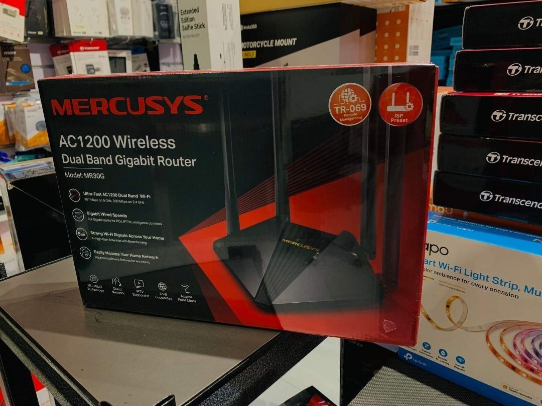 Mercusys MR30G AC1200 Wireless Dual Band Gigabit Router, Computers ...