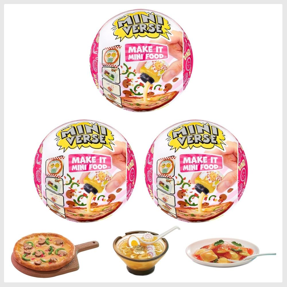 MGA's Miniverse Make It Mini Food Series 2 Dinner Pack Bundle (3 Pack ...
