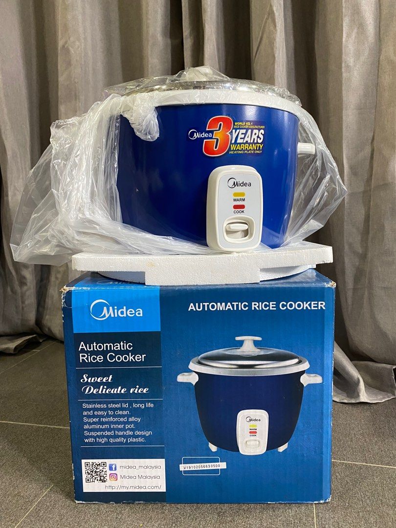 MIDEA 1.8L AUTOMATIC RICE COOKER PERIUK NASI ELEKTRIK, TV & Home ...