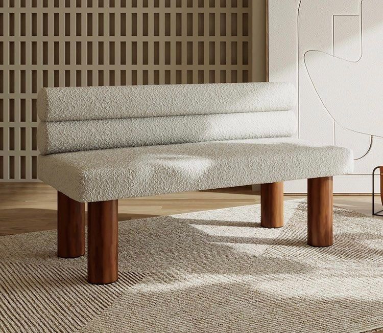 MILEY Modern Boucle Bench, Furniture & Home Living, Furniture, Chairs ...