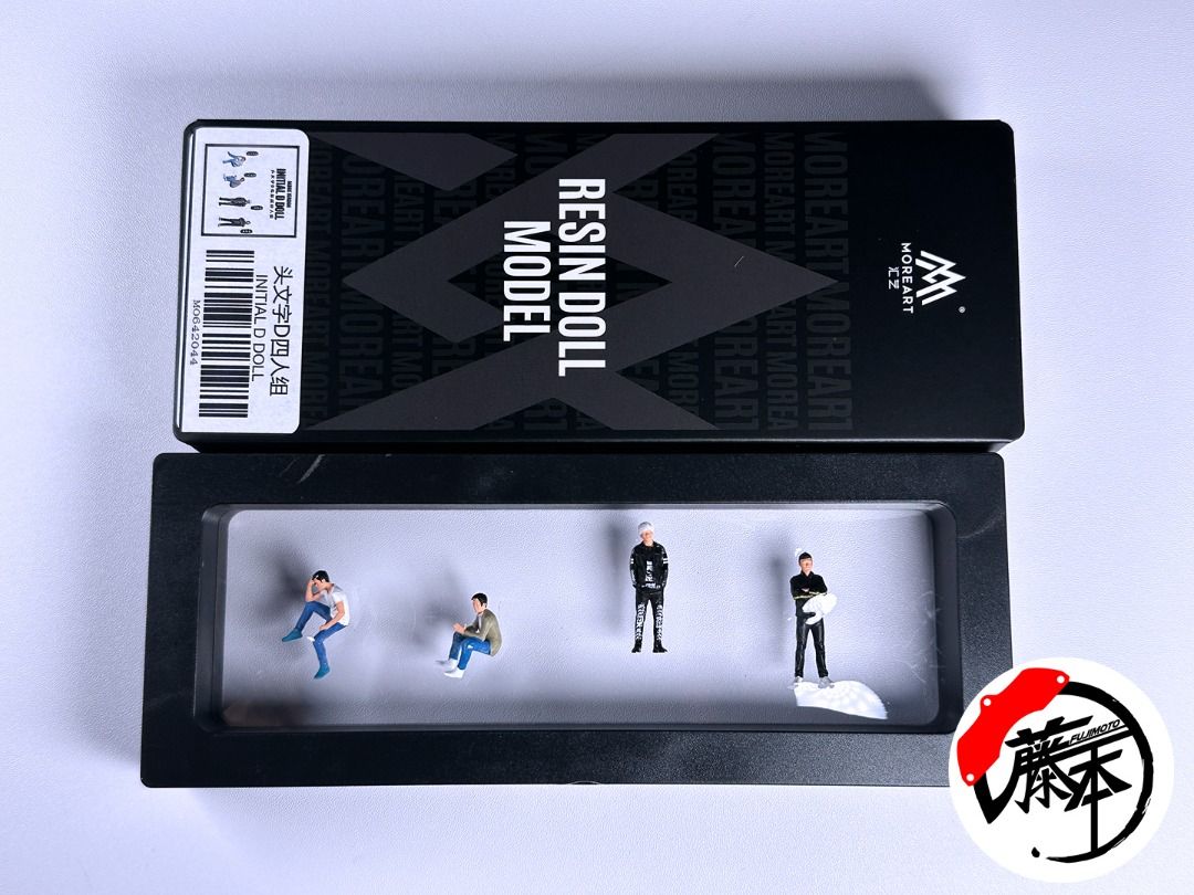 MOREART 1/64 INITIAL D FIGURE 4 FIGURE IN ONE SET, Hobbies & Toys, Toys ...