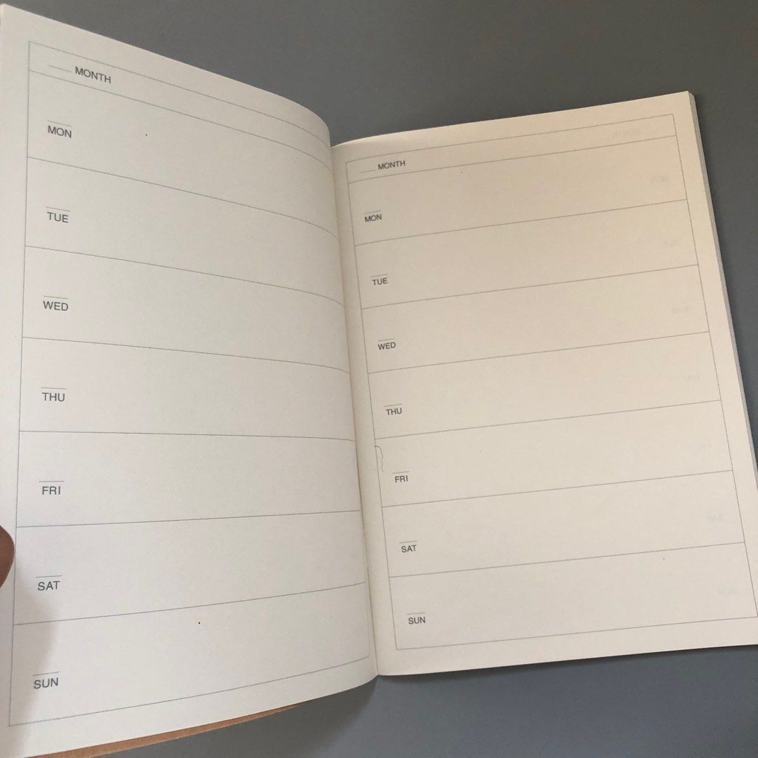 Muji monthly notebook, Hobbies & Toys, Stationary & Craft, Other ...