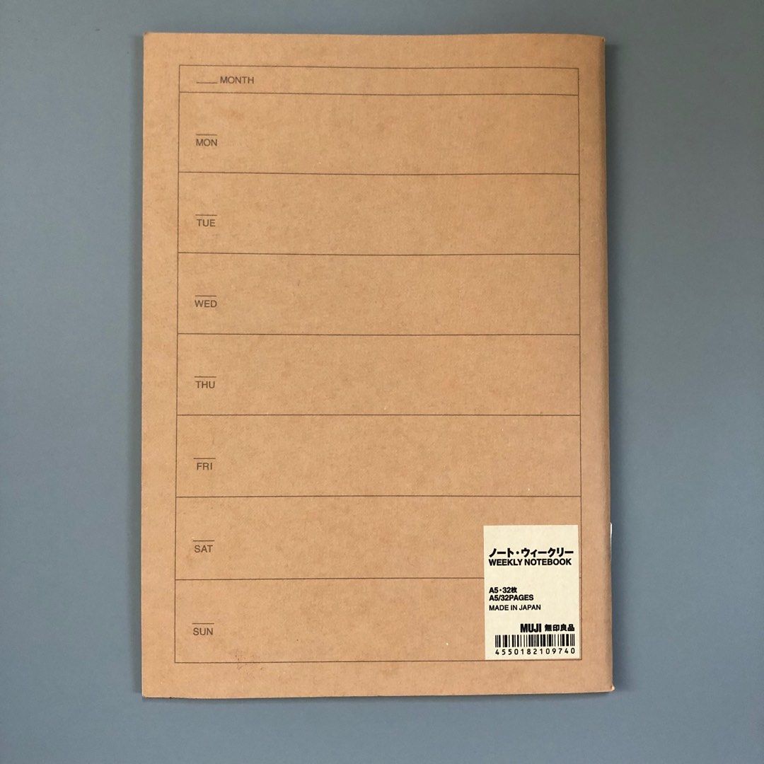 Muji monthly notebook, Hobbies & Toys, Stationary & Craft, Other ...