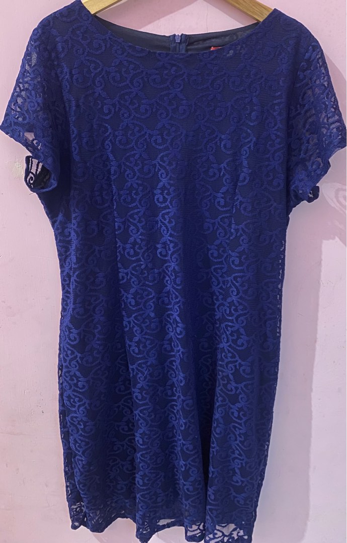 NAVY BROKAT DRESS FURING TENGAH LD 120 Pnjg 98 NOMINUS, Fesyen Wanita ...