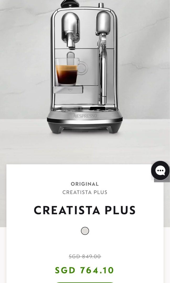 Nespresso Creatista Plus (New), TV & Home Appliances, Kitchen ...