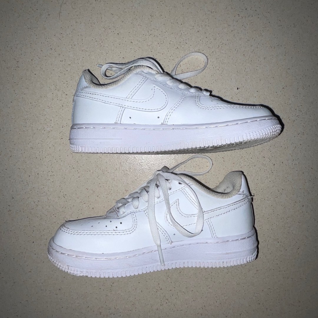 Nike AF1 Triple White kids - original, Babies & Kids, Babies & Kids ...