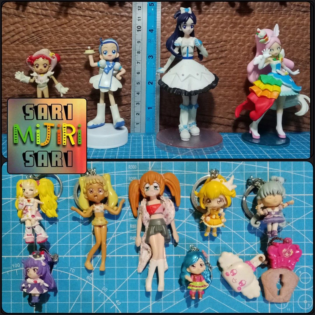 Ojamajo DoReMi, Kirarin Revolution, and Futari wa Pretty Cure (PreCure) keychain and action ...