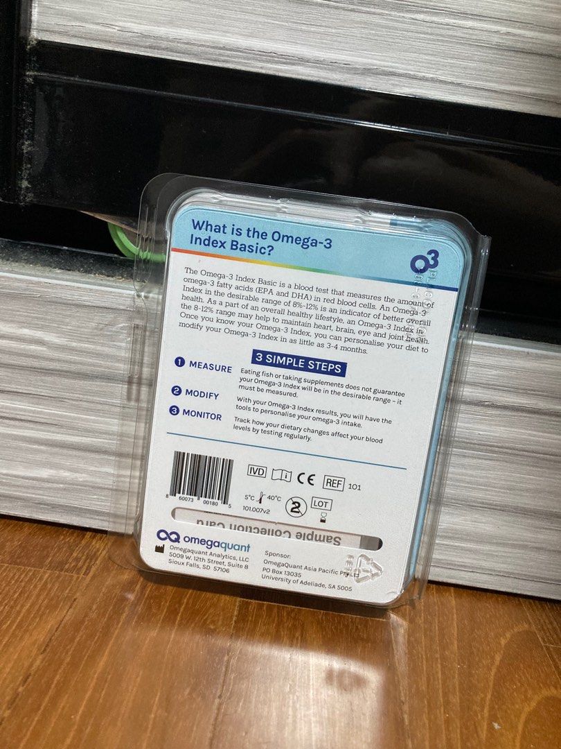 Omega Quant Omega-3 Index Basic, Health & Nutrition, Medical Supplies ...