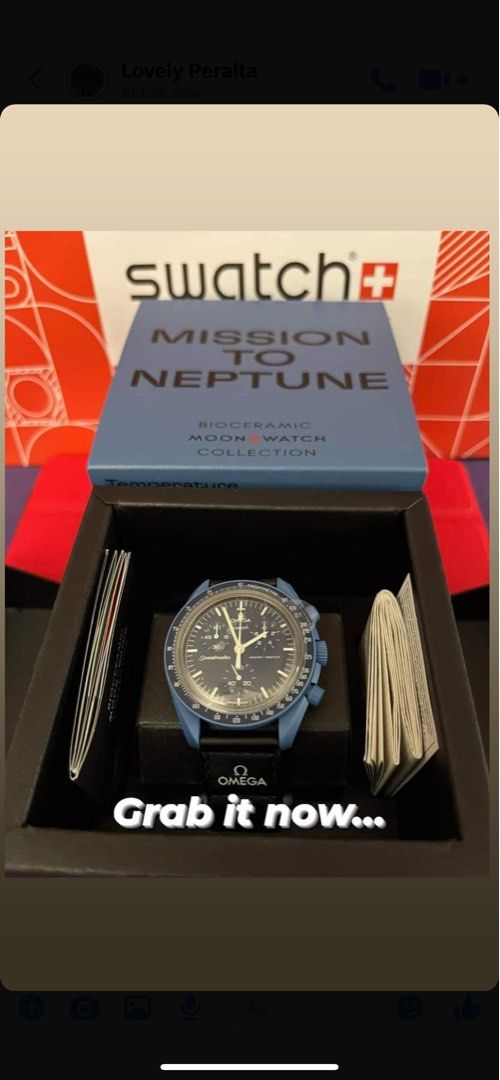 OMEGA SWATCH - NEPTUNE, Men's Fashion, Watches & Accessories, Watches ...