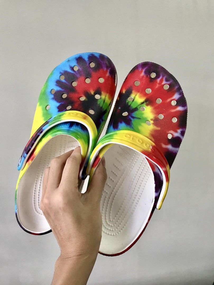 Original Crocs rainbow dye original, Women's Fashion, Footwear ...