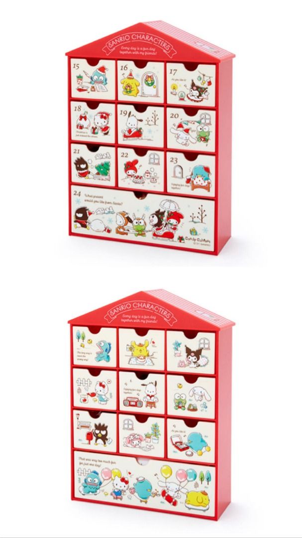 Original Sanrio 2021 Character Friends Hello Kitty Red Dual Face Chest ...