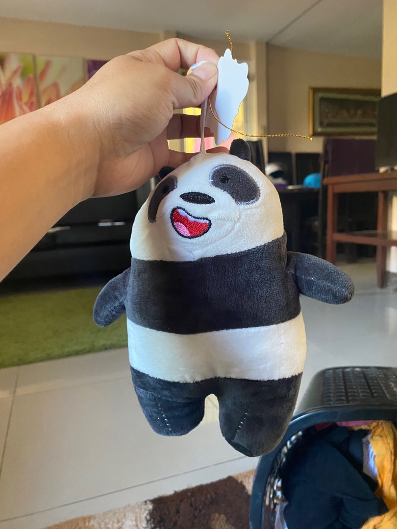 We bare bears Panda stuff toy with suction hook, Hobbies & Toys, Toys ...