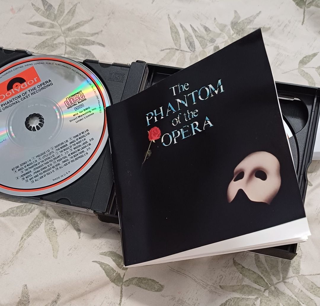 PHANTOM OF THE OPERA - Original cast soundtrack, Hobbies & Toys, Music ...