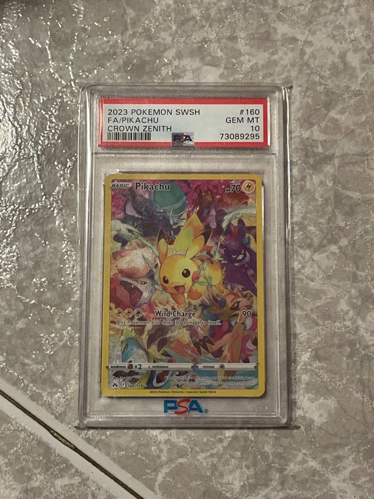 Pikachu CZ PSA 10, Hobbies & Toys, Toys & Games on Carousell