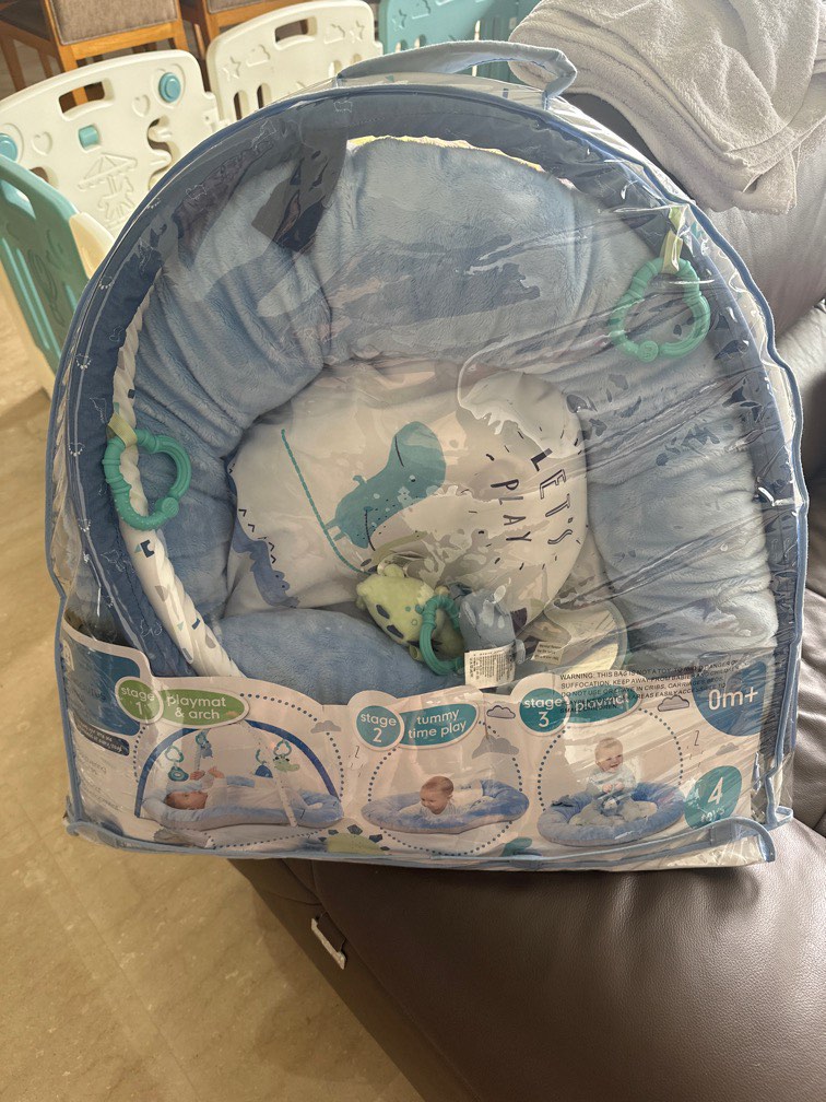 Playmat tummy time baby sleepysaurus, Bayi & Anak, Lainnya di Carousell