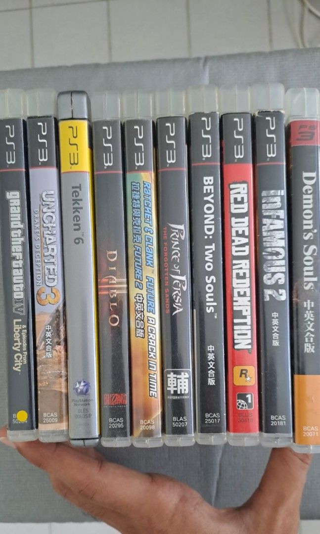 Playstation 3 Full Set (Console, Controllers, Games, Wires), Video ...