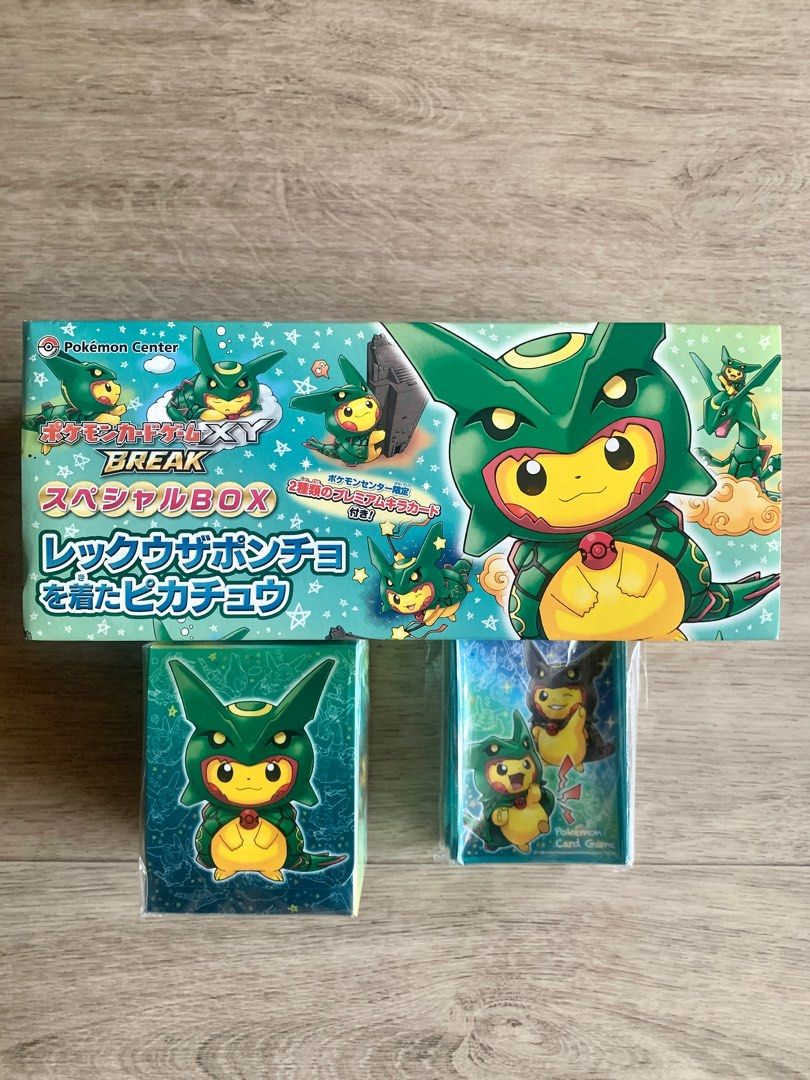 Pokemon Center Pretend Pikachu Rayquaza Poncho Box, Hobbies & Toys ...