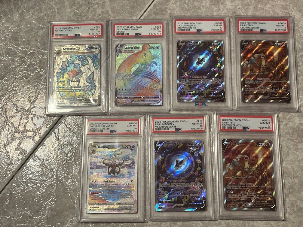 Pokemon PSA 10 Slabs, Hobbies & Toys, Toys & Games on Carousell