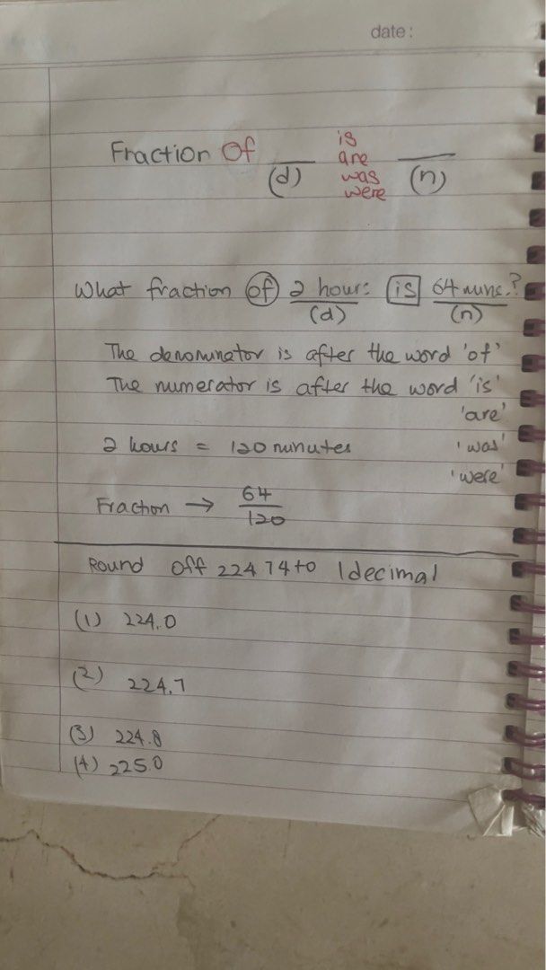 Primary PSLE math notes, Hobbies & Toys, Books & Magazines, Textbooks ...