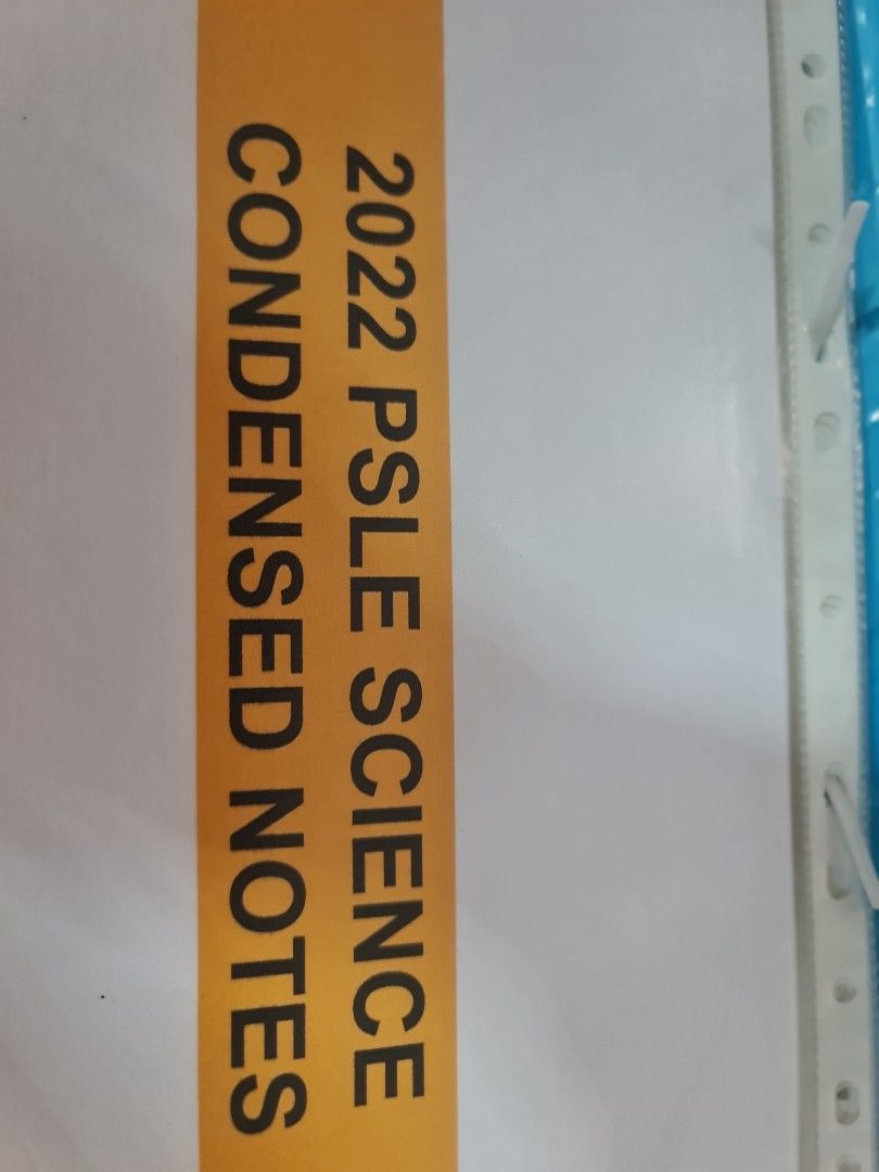 PSLE science notes, Hobbies & Toys, Books & Magazines, Assessment Books ...