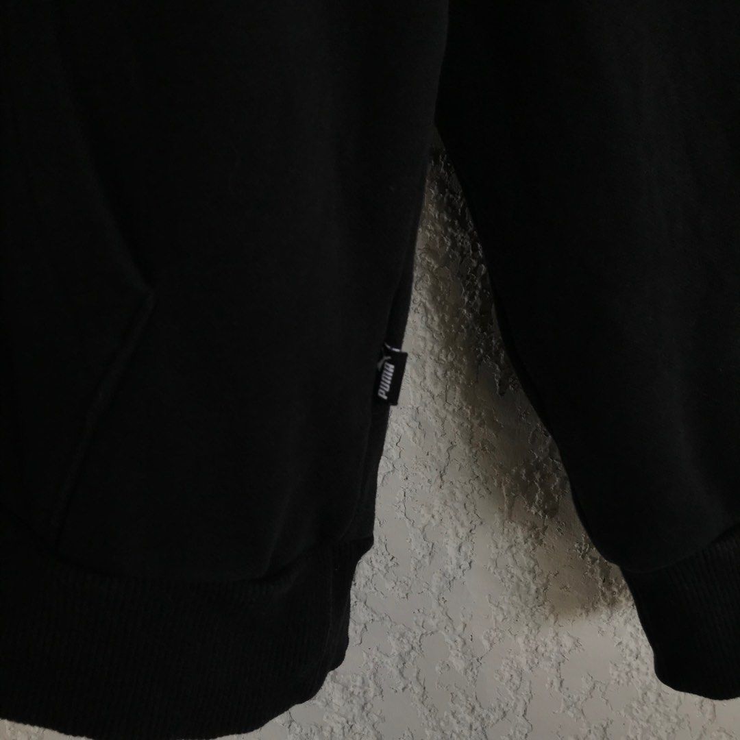 Puma embossed logo black hoodie, Men's Fashion, Tops & Sets, Hoodies on ...