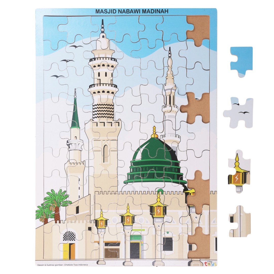Puzzle Lantai Besar : Masjid Nabawi Madinah / Mainan Edukasi Puzzle ...