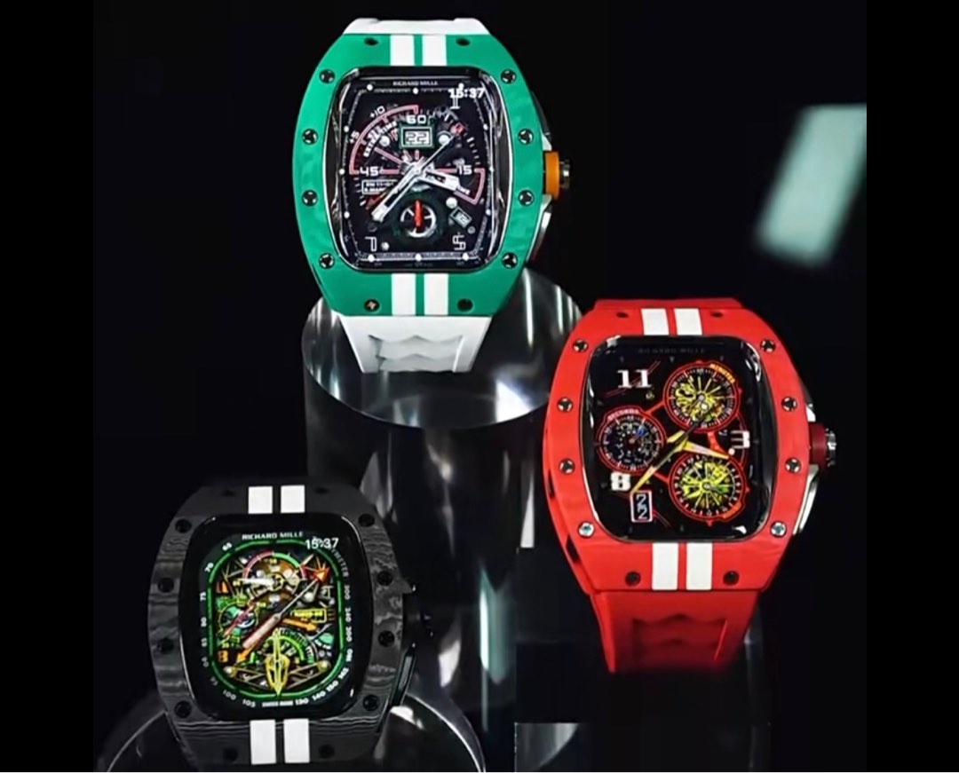 Racing rm style Apple Watch series 9 8 7 6 5 4 45mm 44mm, Men's Fashion ...