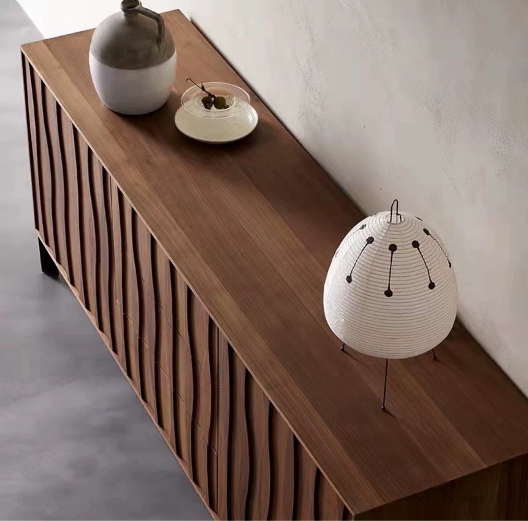 RAINE Rustic Walnut Sideboard, Furniture & Home Living, Furniture, Tables & Sets on Carousell