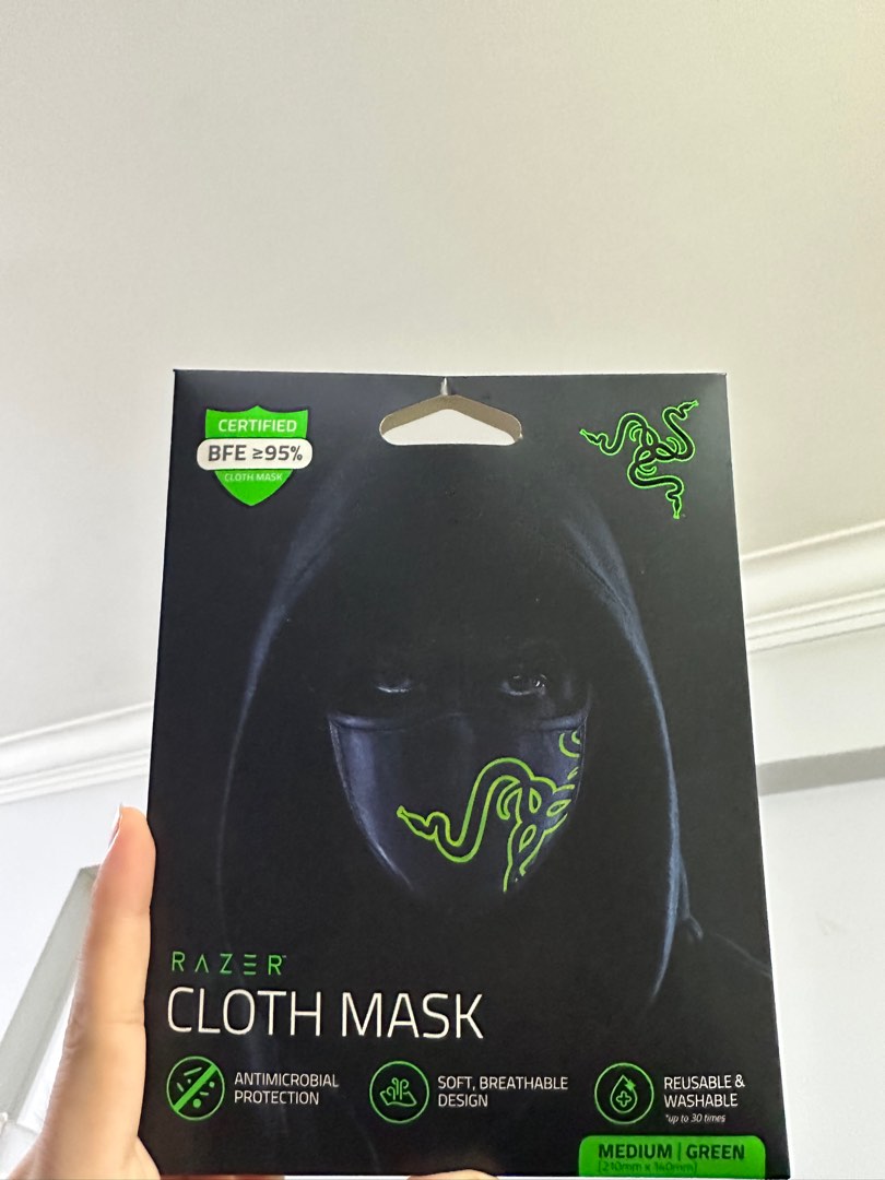 Razer Cloth Mask, Health & Nutrition, Face Masks & Face Shields on ...