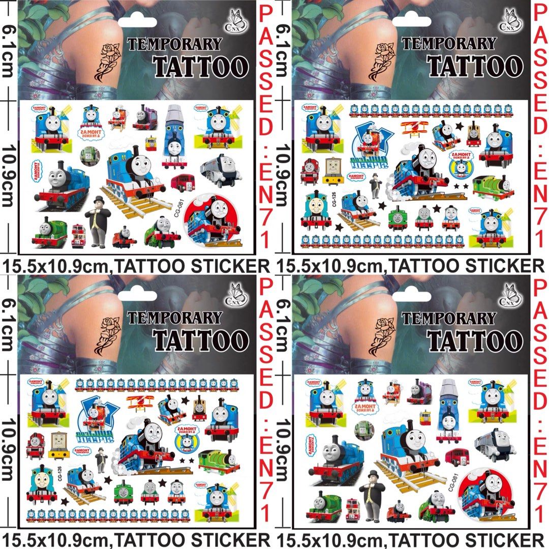 [Ready Stock] Thomas and Friends Temporary tattoos - Available 2 ...