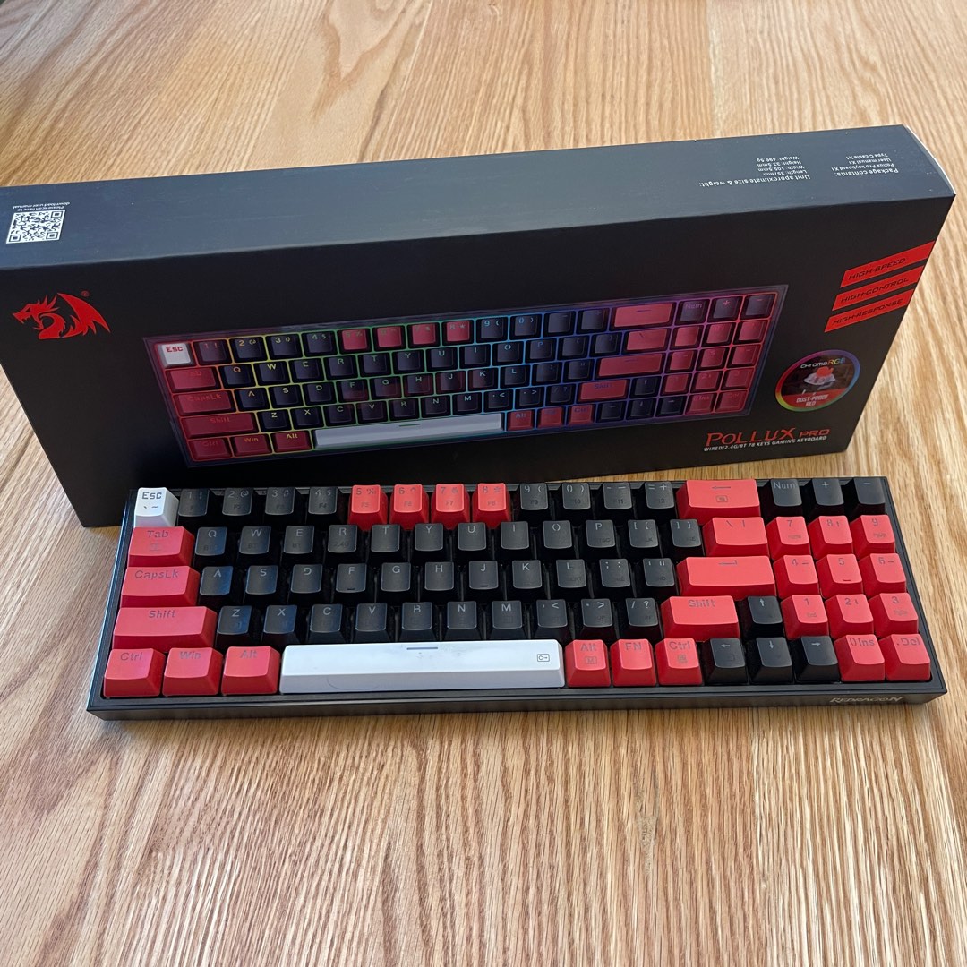 Redragon Pollux Pro K628 Wireless Mechanical Keyboard, Computers & Tech ...
