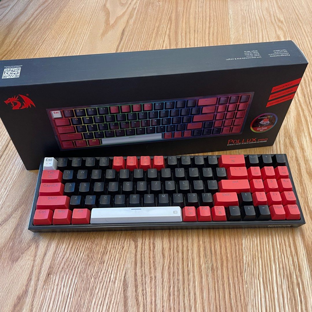 Redragon Pollux Pro K628 Wireless Mechanical Keyboard, Computers & Tech ...