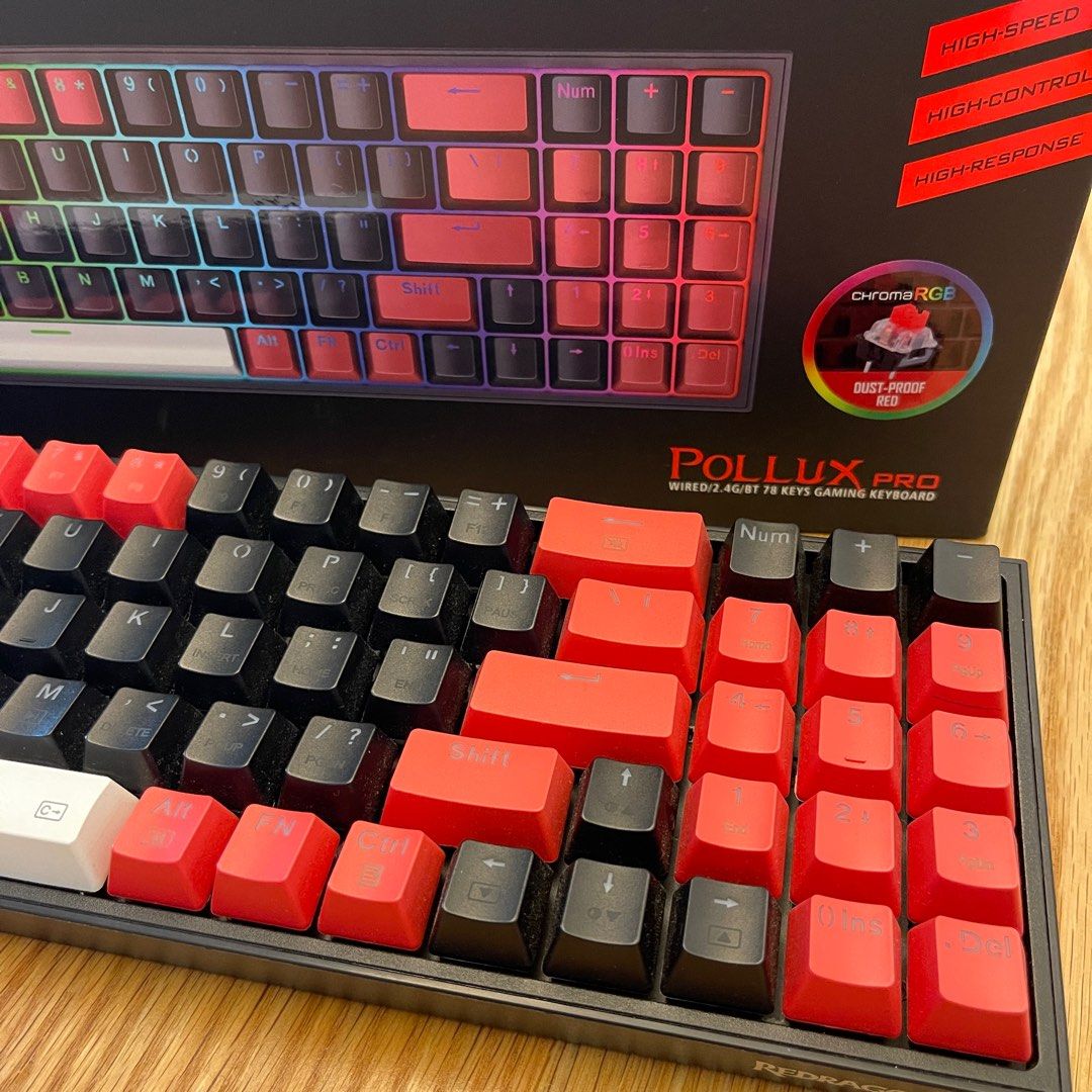 Redragon Pollux Pro K628 Wireless Mechanical Keyboard, Computers & Tech ...