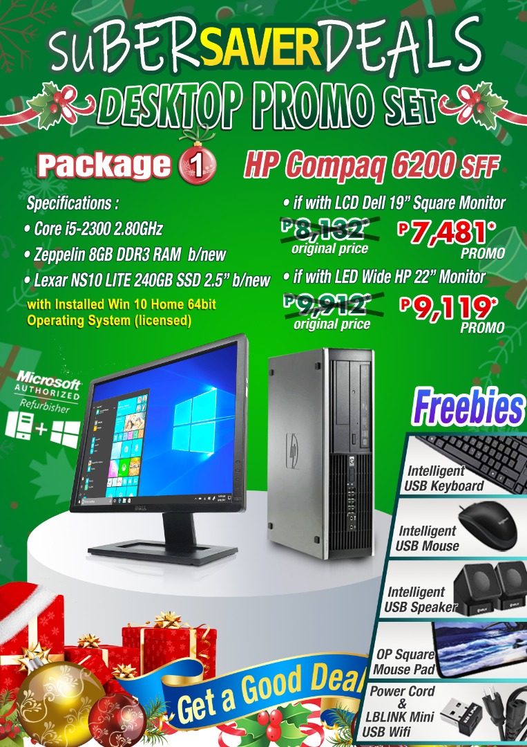 Refurb Slim Desktop Package with Windows 10 HOME OS Installed ...