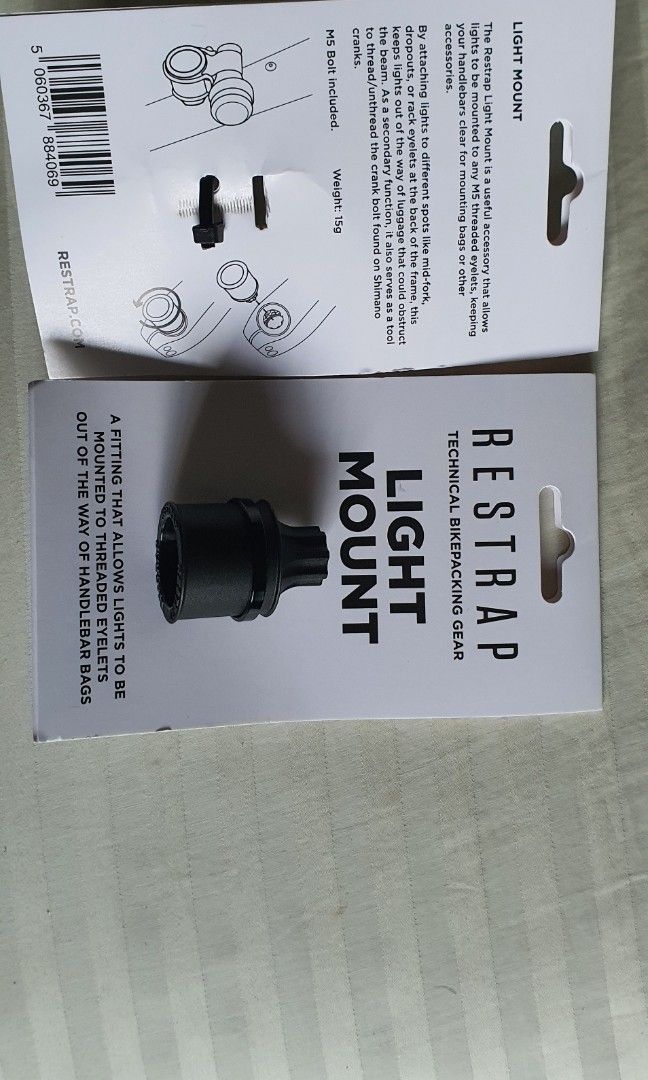 Restrap light mount, Sports Equipment, Bicycles & Parts, Parts ...