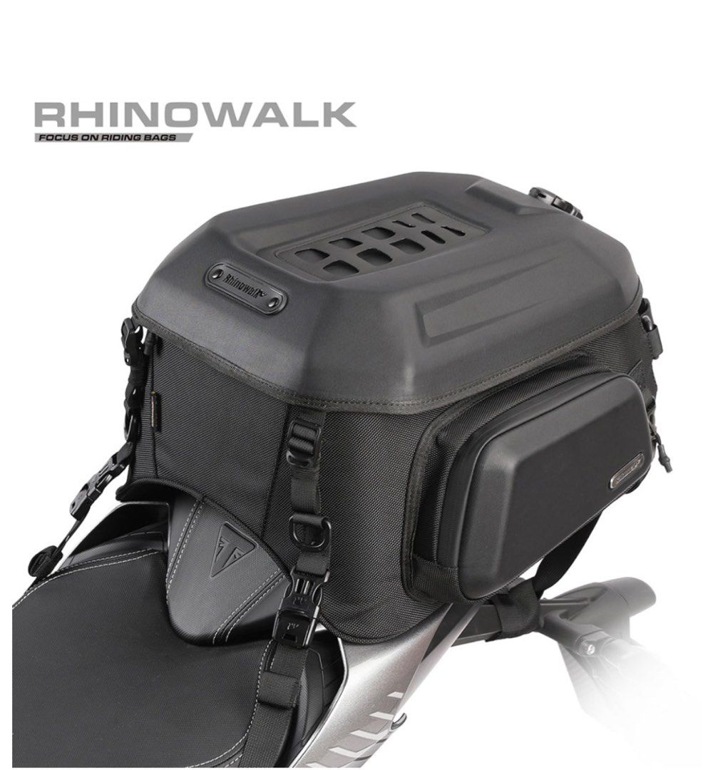 Rhinowalk Motorcycle rear tail bag (Expandable), Motorcycles ...