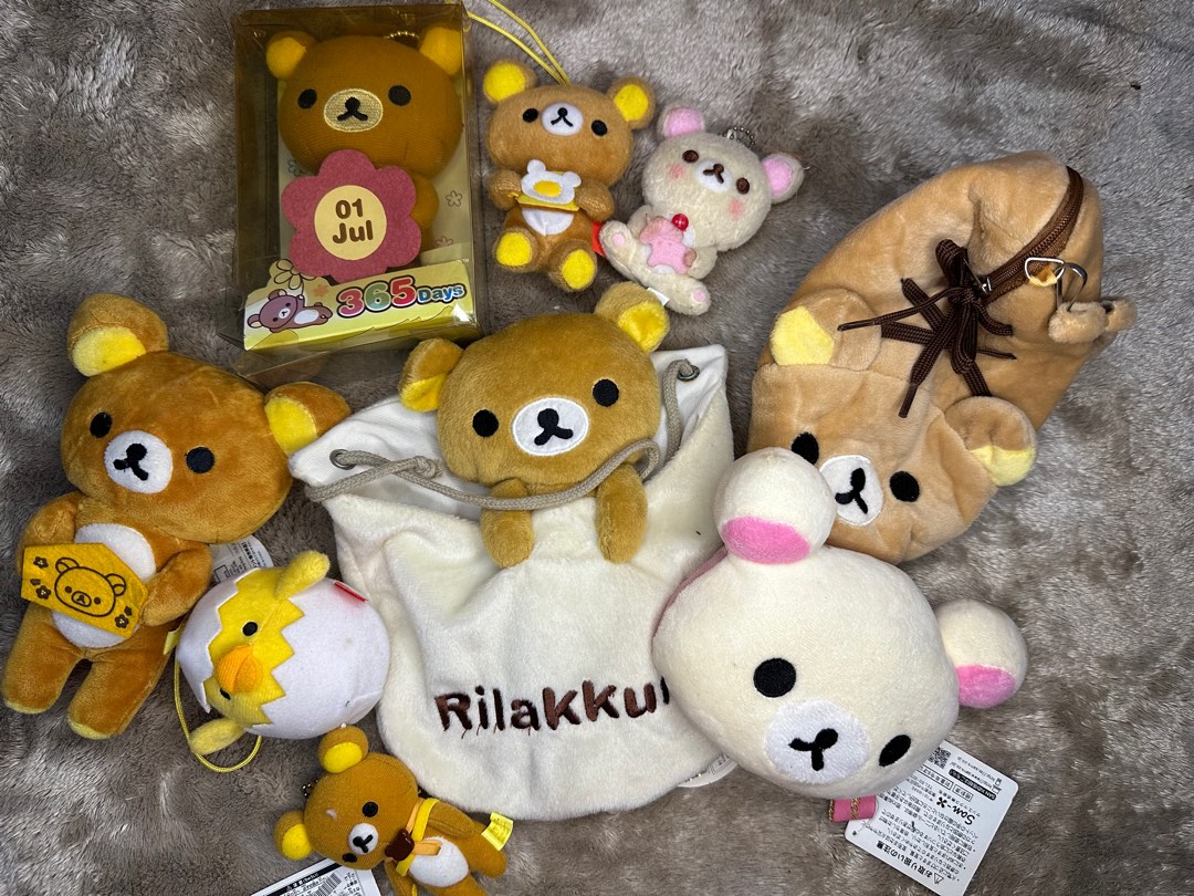 RILAKKUMA MERCH SET, Hobbies & Toys, Toys & Games on Carousell