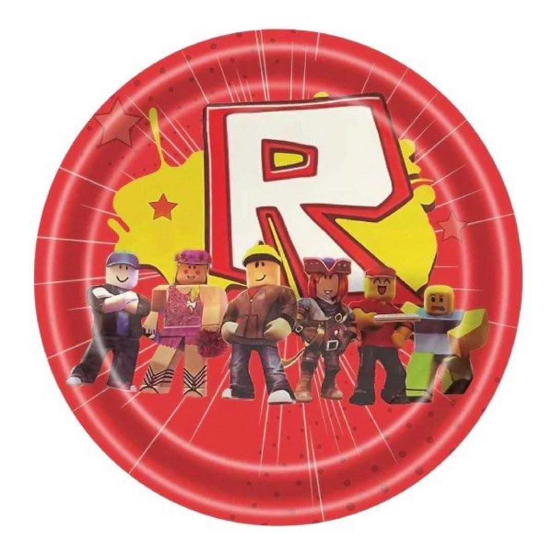 Roblox party supplies - party plates / party deco, Hobbies & Toys ...