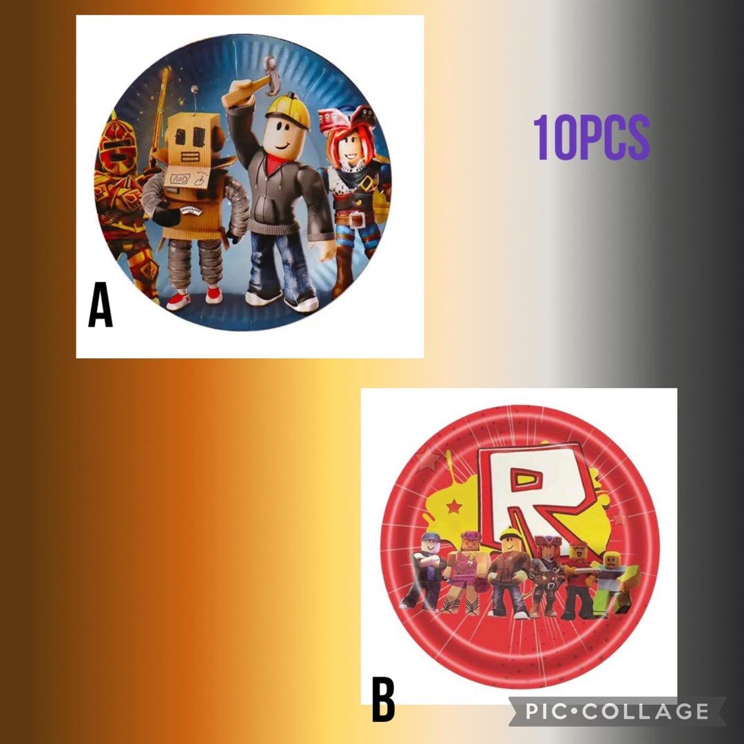 Roblox party supplies - party plates / party deco, Hobbies & Toys ...