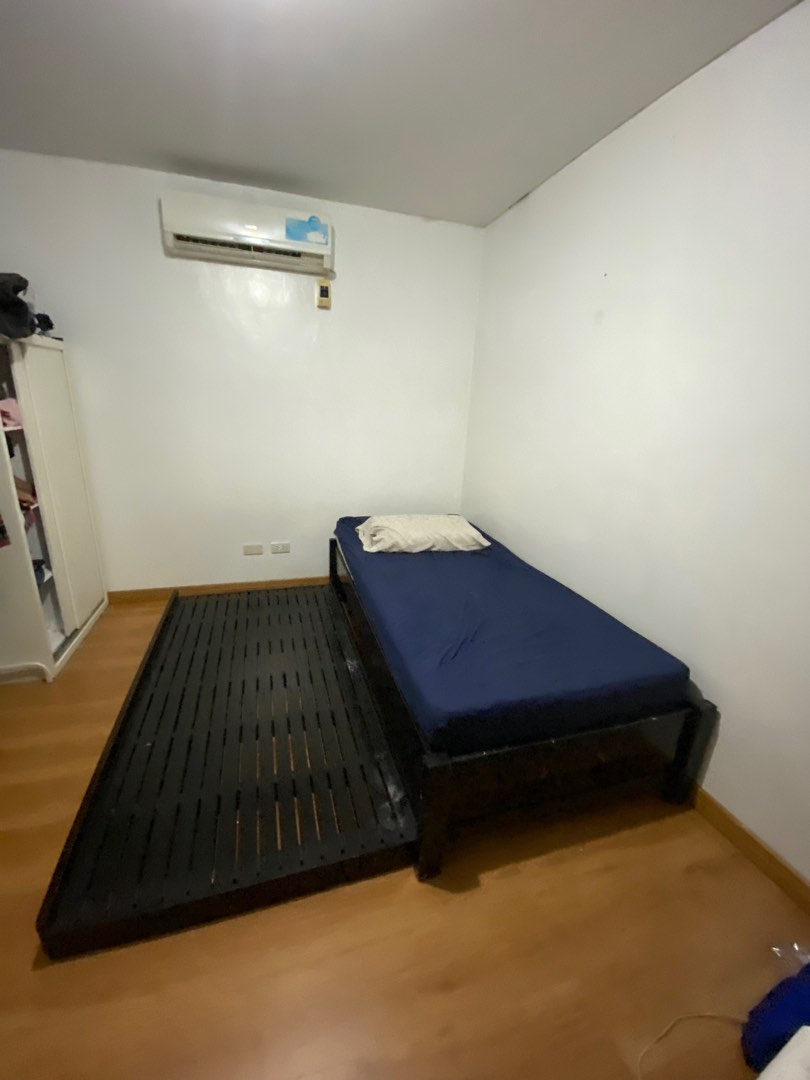 RUSH: Wooden single bed frame with pullout, Furniture & Home Living, Furniture, Bed Frames ...