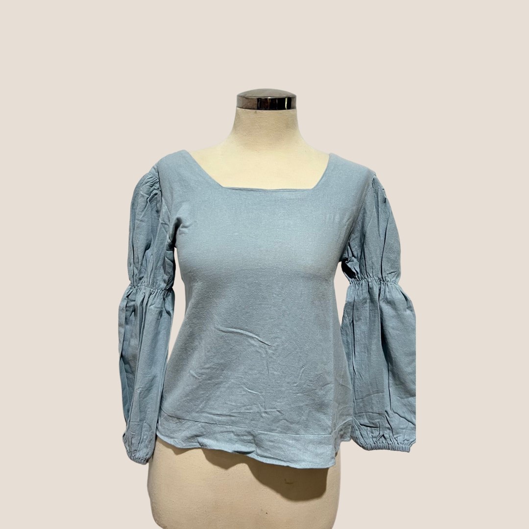 Sabrina Blue, Fesyen Wanita, Pakaian Wanita, Atasan di Carousell