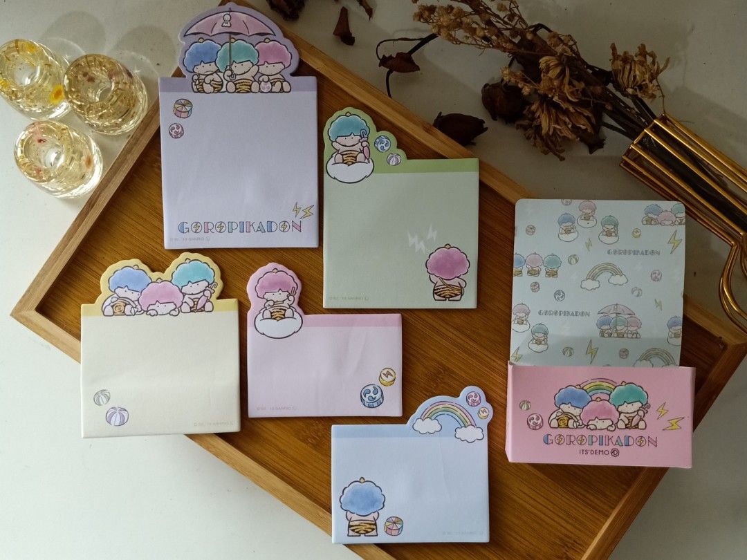 Sanrio Goropikadon Sticky Notes Set, Hobbies & Toys, Stationary & Craft ...