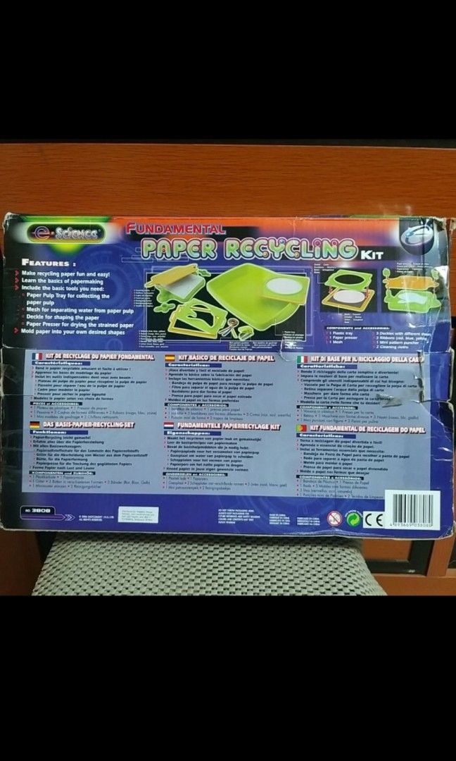 Science Paper recycling kit.Fondamental.Age 8+.k5, Toys & Collectibles ...