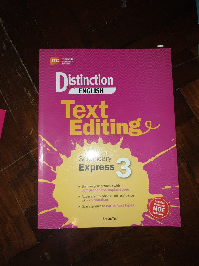 Secondary 3 express Distinction in English Text editing, Hobbies & Toys ...