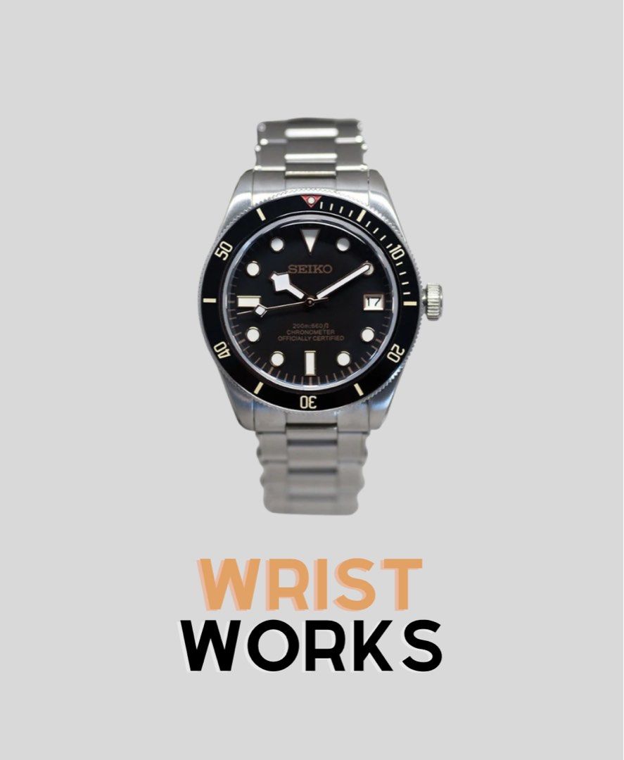 SEIKO MOD SILVER BB58 BAY BLACK 40MM, Men's Fashion, Watches ...