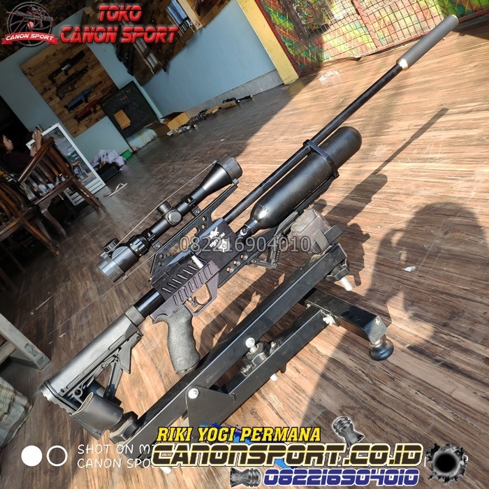 senapan pcp predator full black full upgrade, Olah Raga, Perlengkapan ...