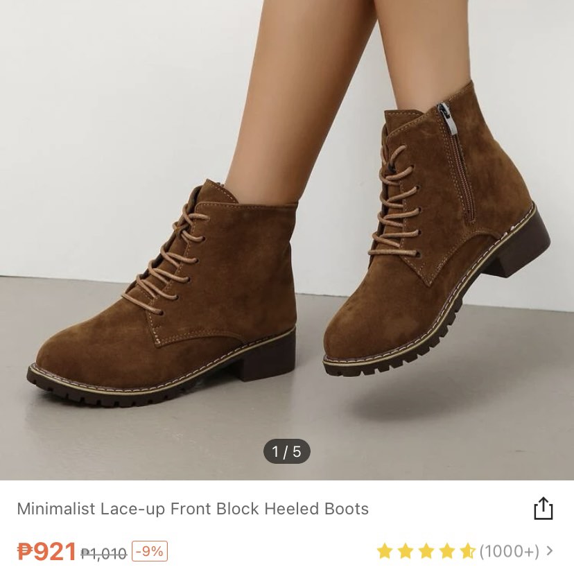 Shein Boots Brown, Women's Fashion, Footwear, Boots on Carousell