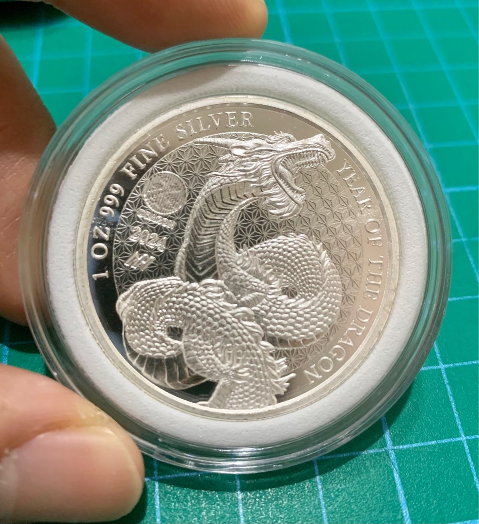 Silver Coin - 2024 Year of Dragon 1 Oz, Hobbies & Toys, Memorabilia ...