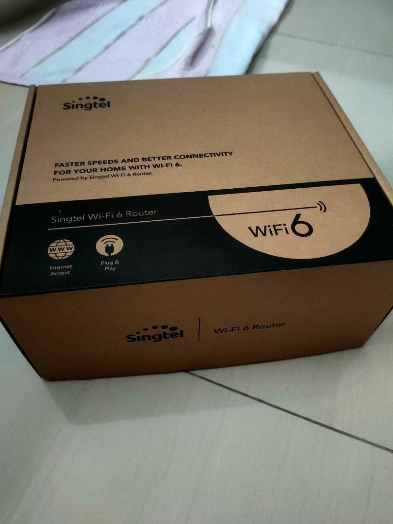 Singtel wifi 6 router, Computers & Tech, Office & Business Technology ...