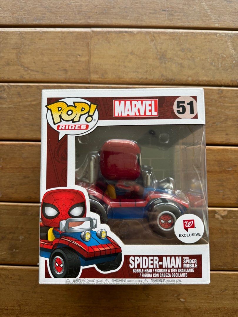 Spider Man with Spider Mobile Funko Pop, Hobbies & Toys, Toys & Games ...